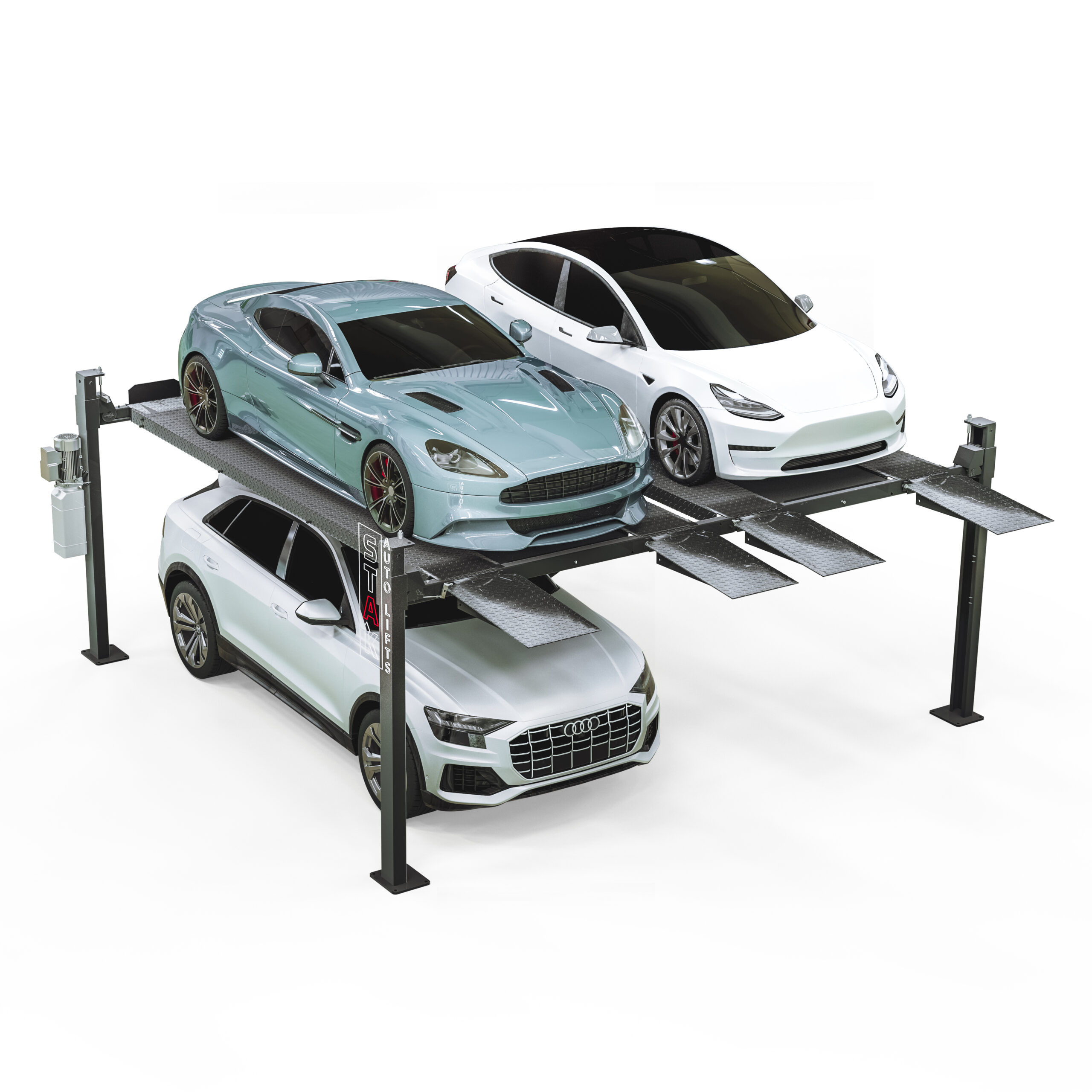 4-Post Double (Wide) - STAK Auto Lifts